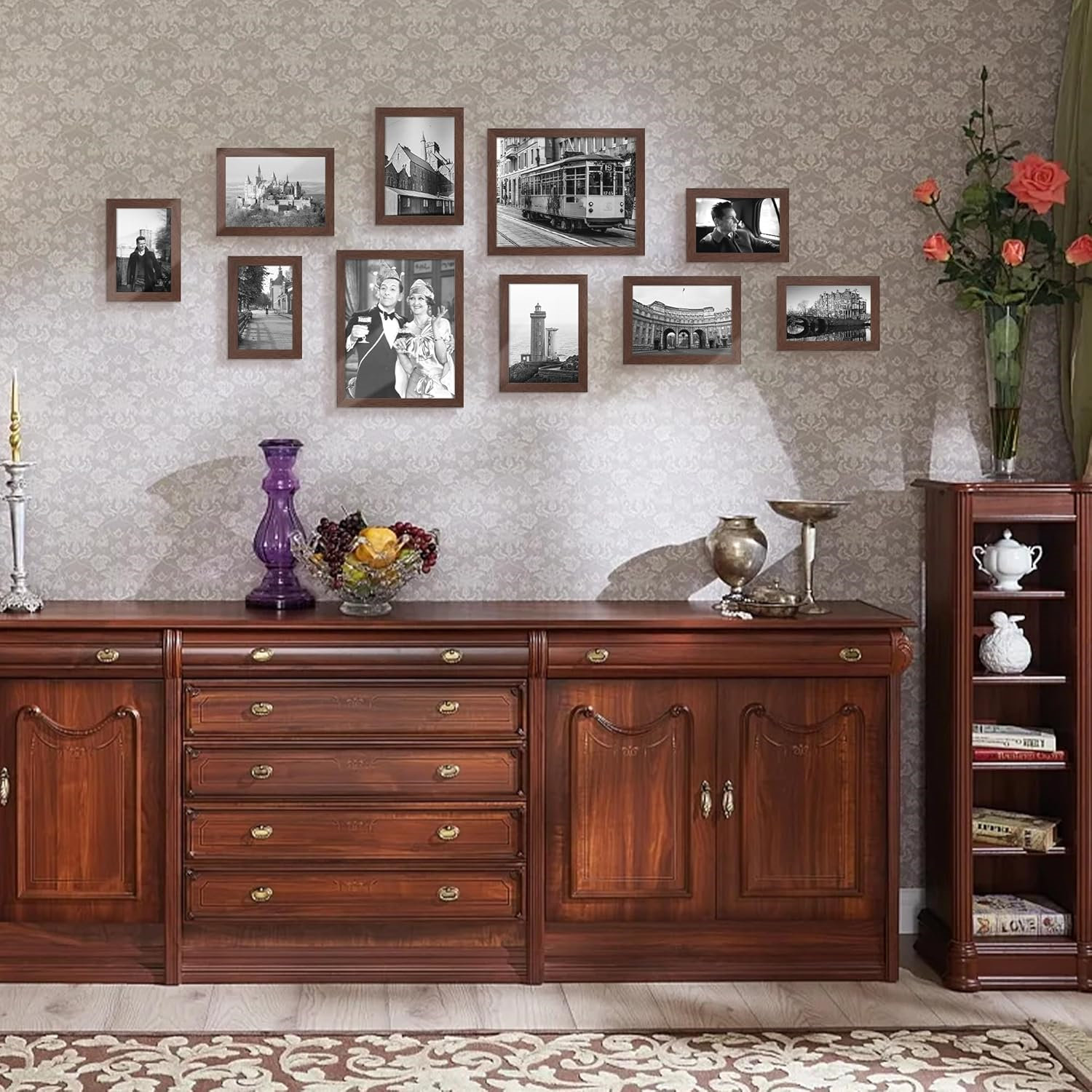 Latitude Run® 10 Pack Picture Frames Collage Wall Decor For Mounting Or ...