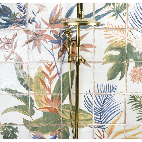 TileBar Angela Harris 8'' x 30'' Hand Painted Ceramic Decorative Tile ...