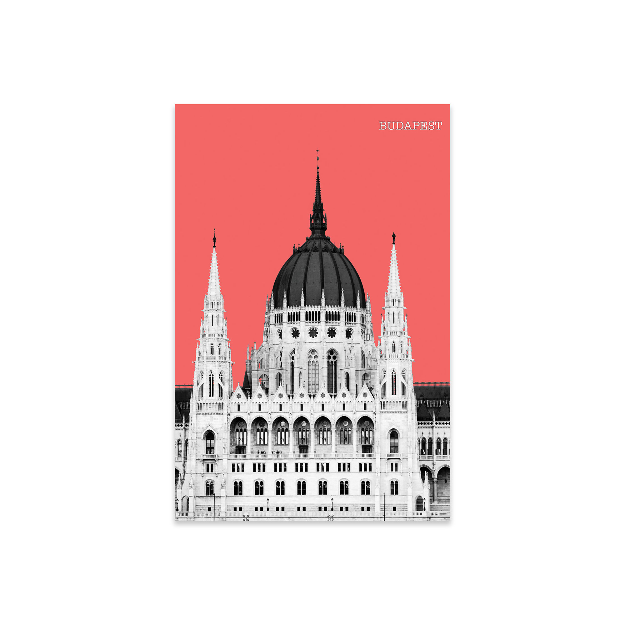 Ebern Designs Halftone Budapest Red II Print On Acrylic Glass - Wayfair ...
