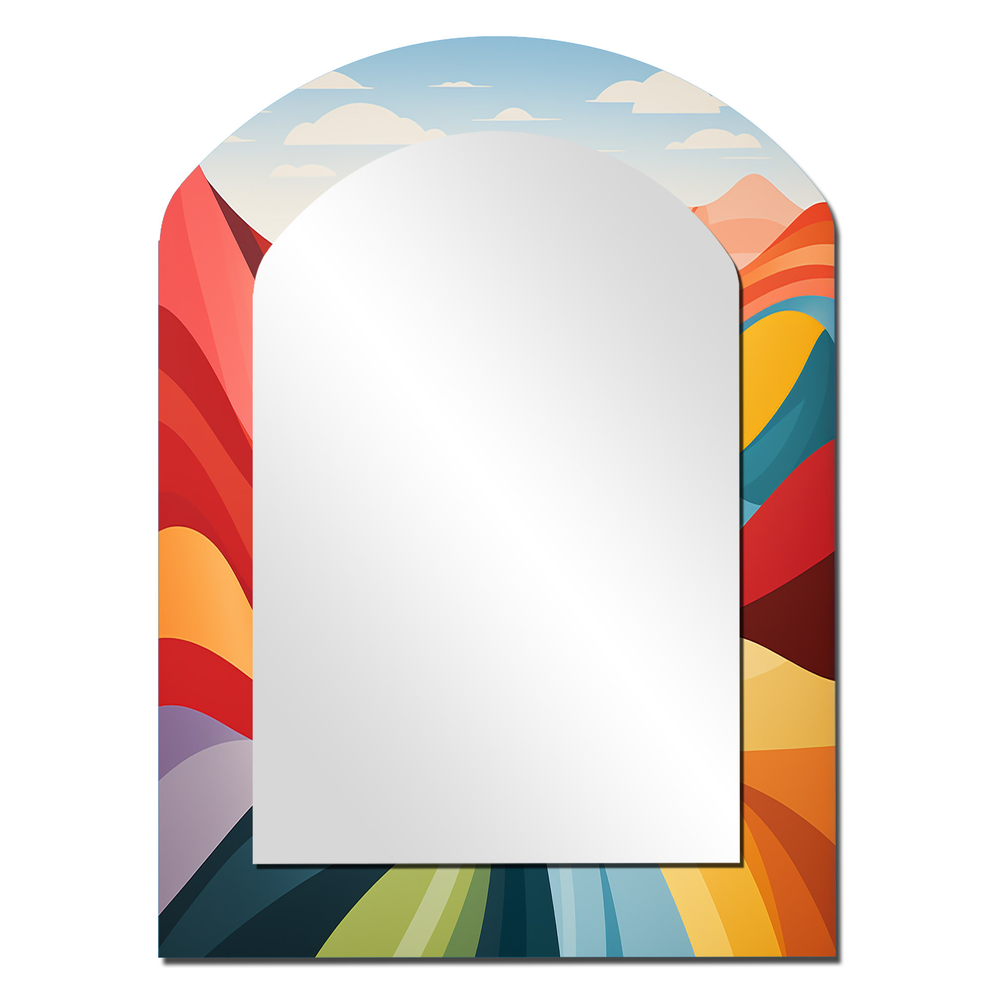 Mercer41 Minimalist multicolor country side rolling II - Meadow ...