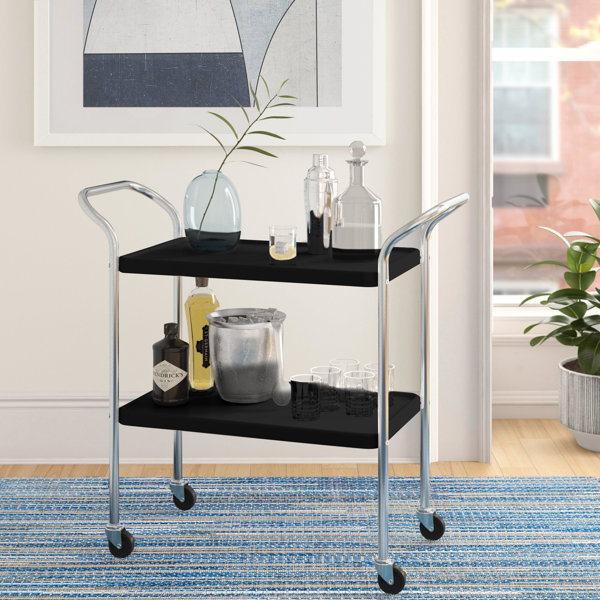 Mercury Row® Bobbitt Metal Bar Cart & Reviews | Wayfair