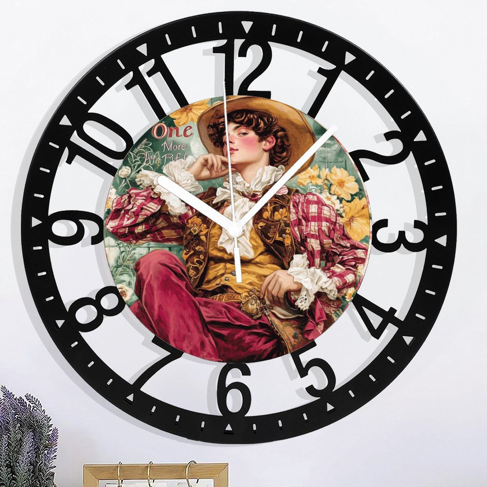 East Urban Home 10'' Round Iron Wall Clock with Silent Quartz Movement ...