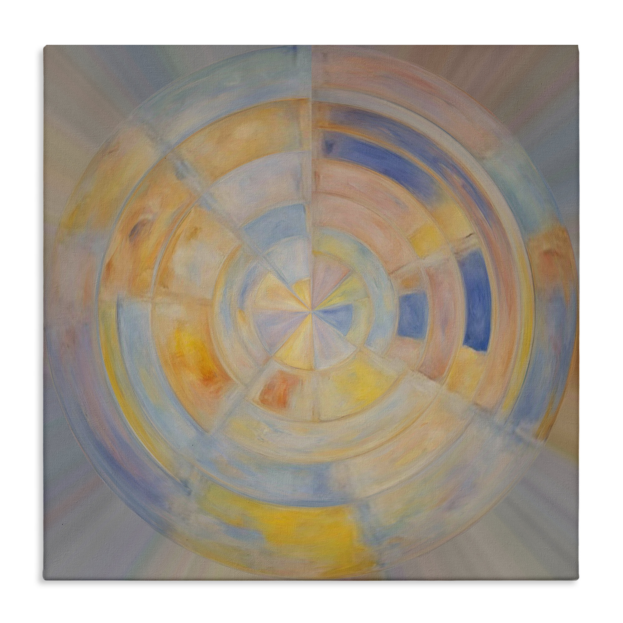 Ebern Designs Geometric Circle Out Canvas Wall Art by Noah Bay | Wayfair