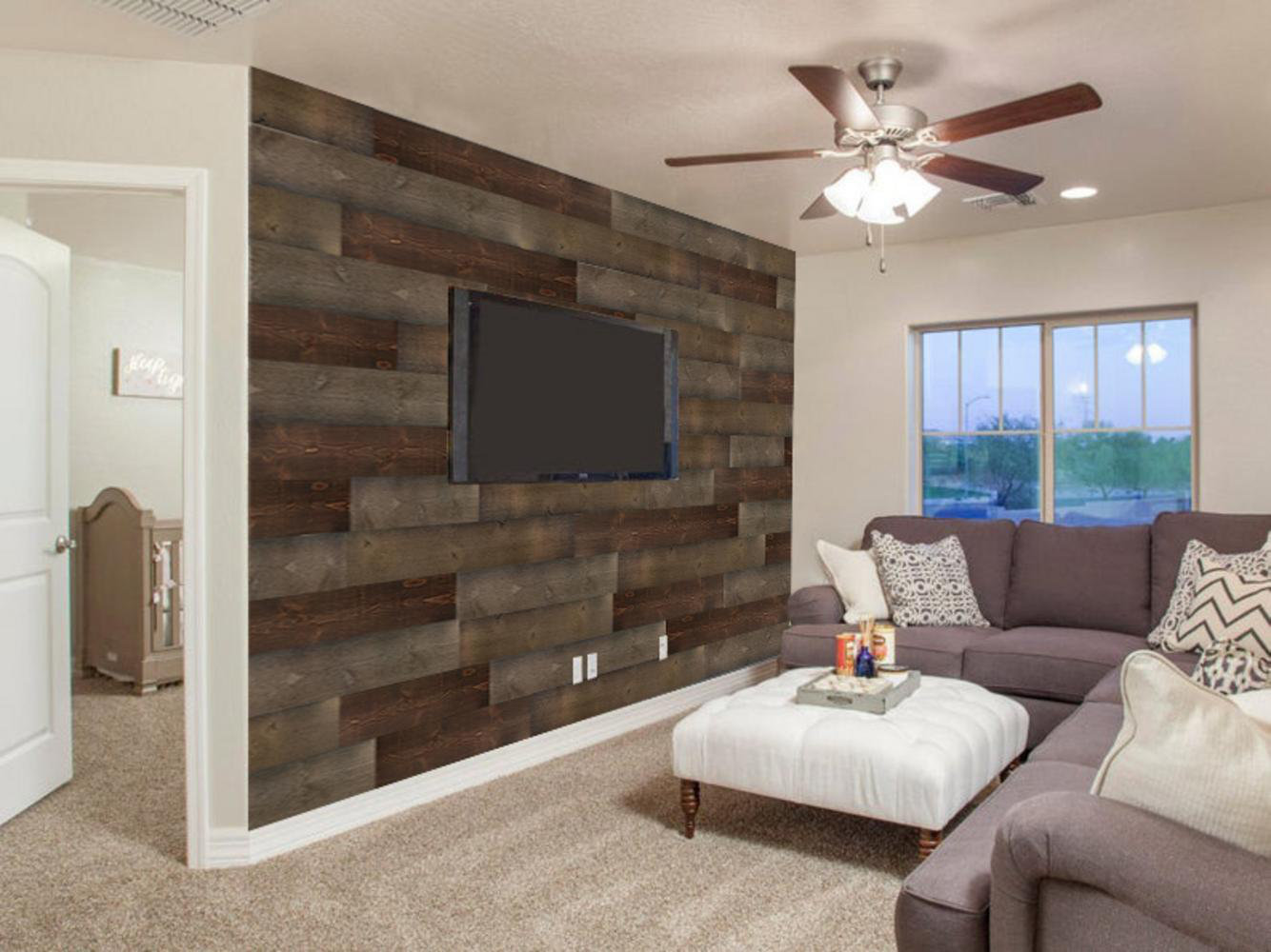 e-Joy 120Sqft Combo Reclaimed Rustic Wall Planks/Self Adhesive ...