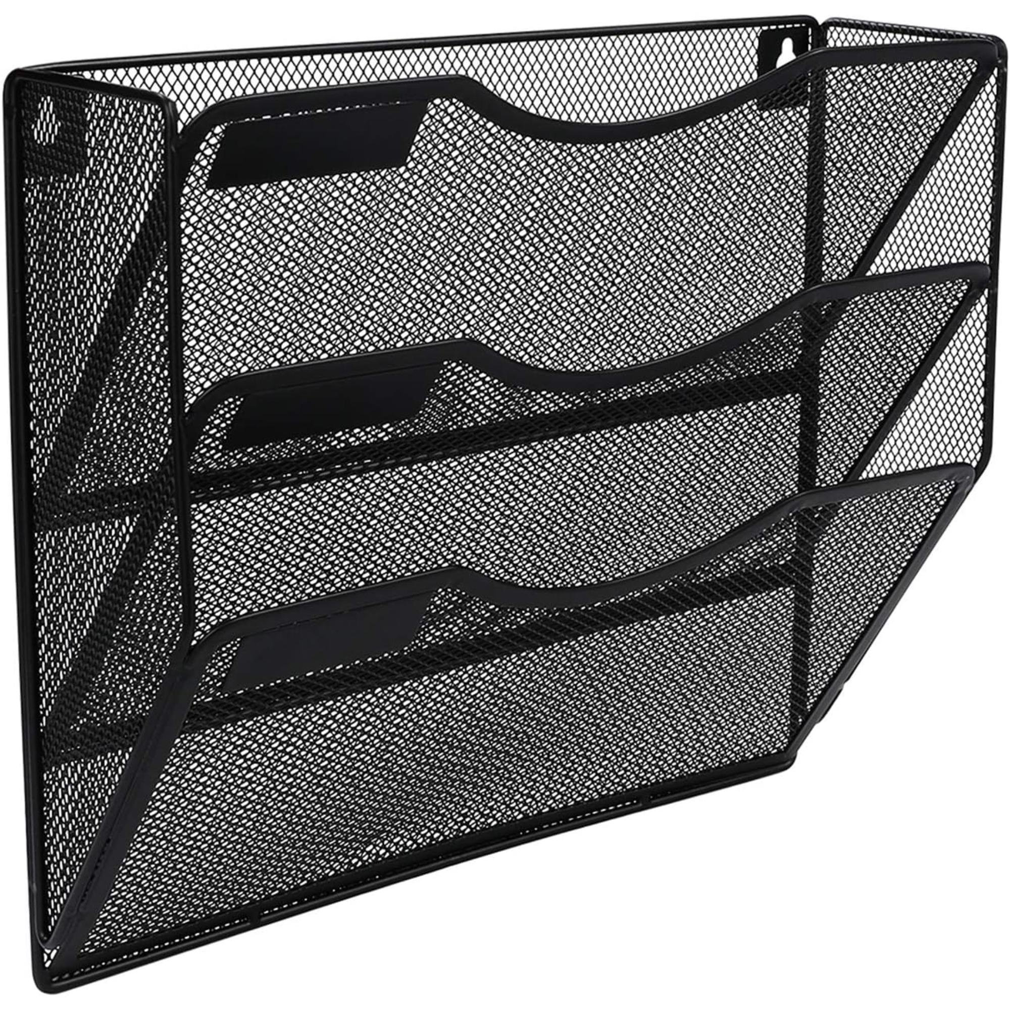 Inbox Zero 3 Pockets Mesh Hanging Wall File Holder Organizer Wall ...