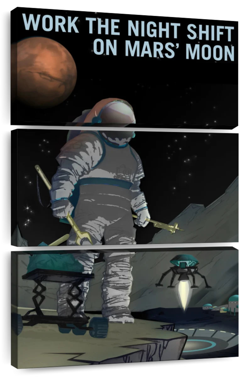 Ebern Designs Oberle Mars Explorers Wanted Poster VI | Wayfair