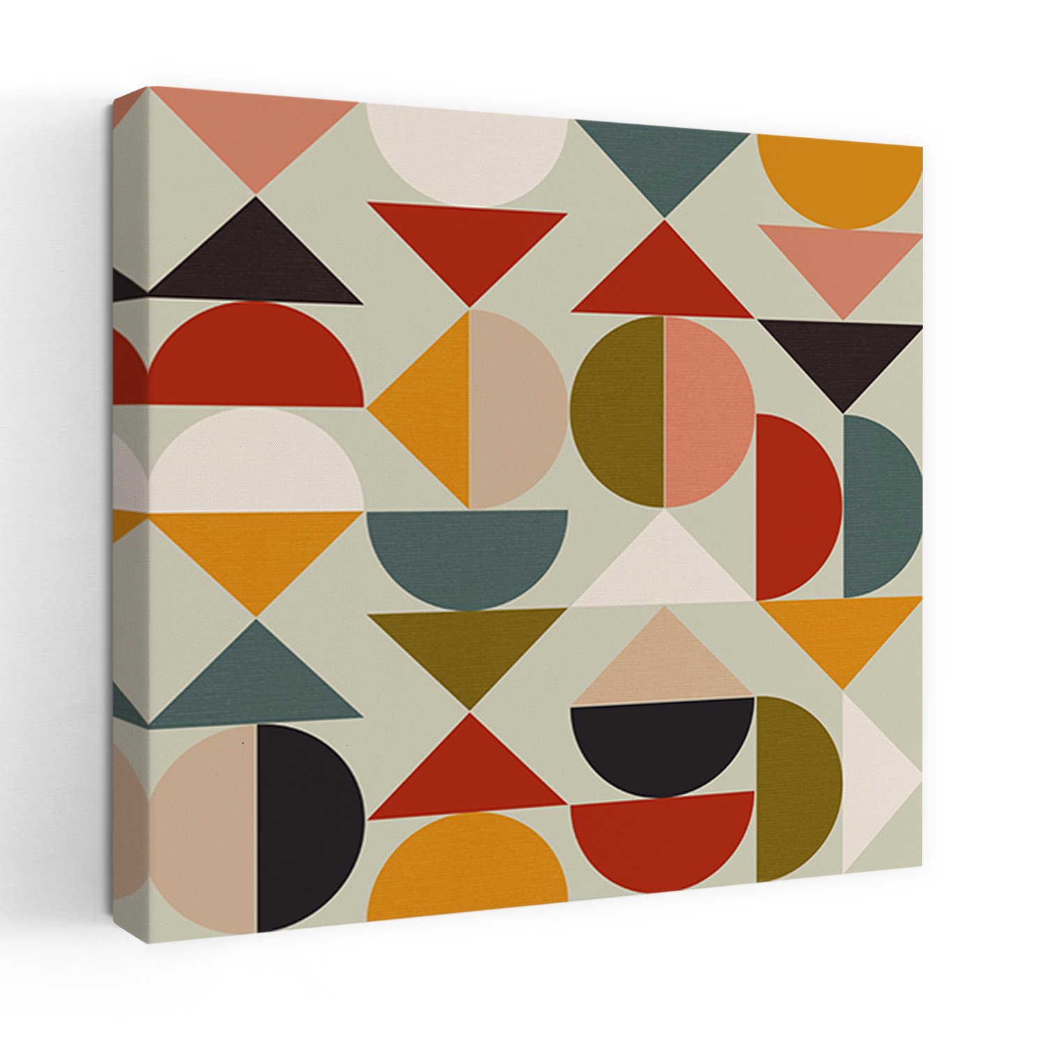 George Oliver Contemporary Art Abstract Colorful Geometric Art | Wayfair