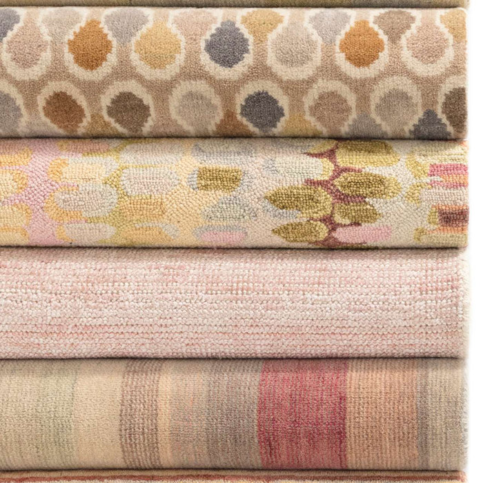 Paint Chip Pastel Hand Micro Hooked Wool Rug & Reviews | Birch Lane