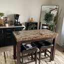 Foundry Select Fazeley Studio Leather Hand Woven Leather Geometric Rug ...