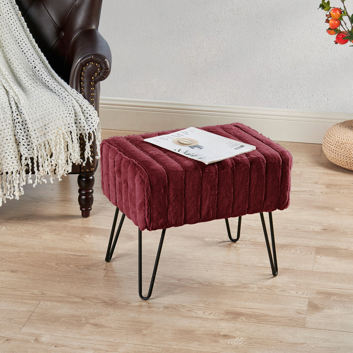 SERENTA Defranco 19" Wide Rectangle Standard Ottoman & Reviews | Wayfair.ie