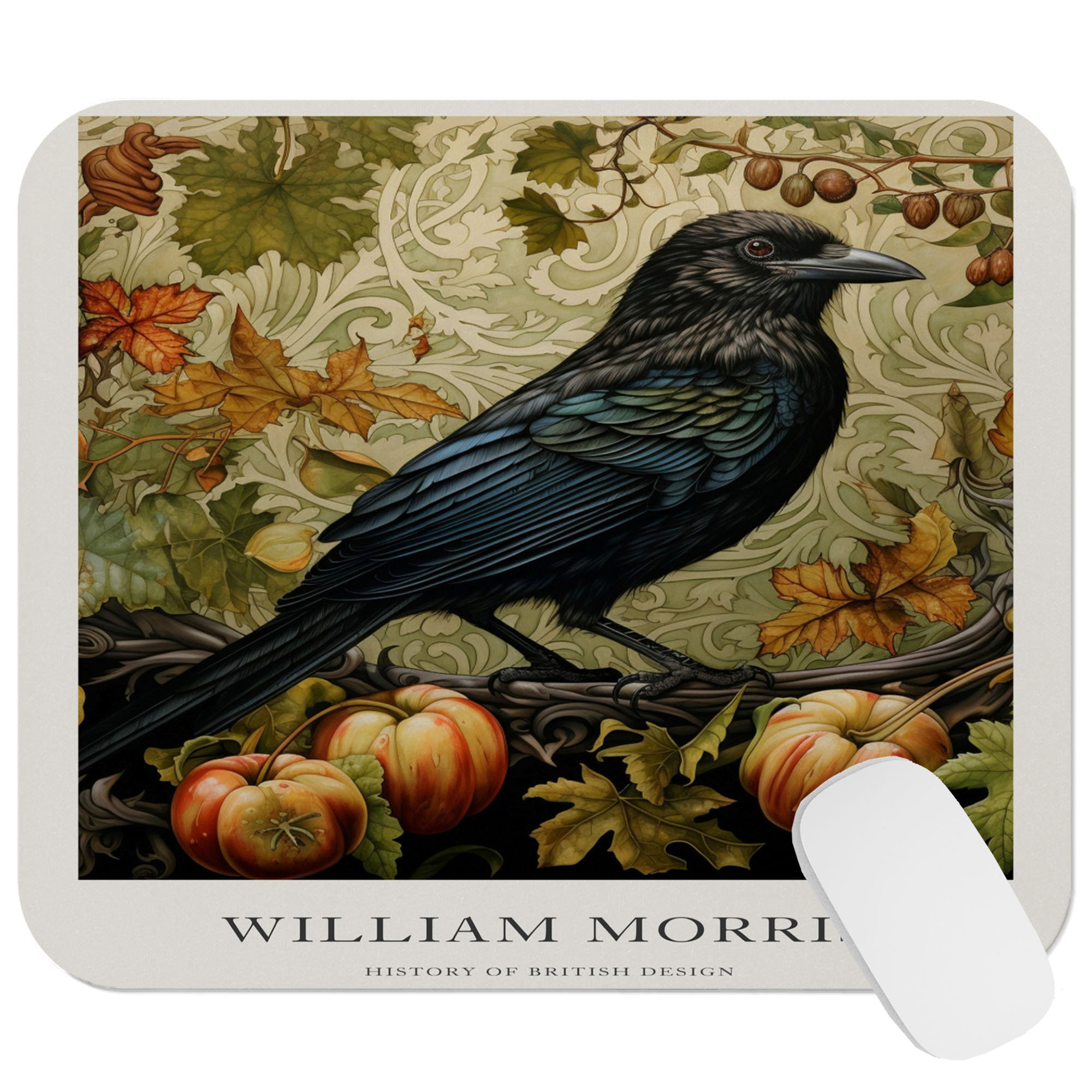 Astoria Grand Animals William Morris Crow Bird XI Cottage Gaming Cute ...