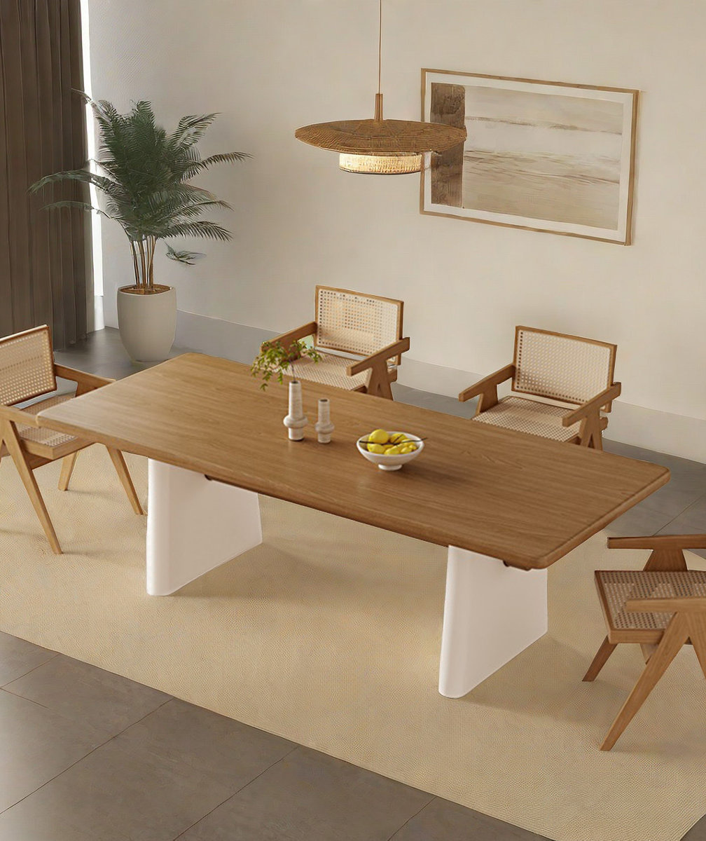 Hokku Designs Simple Rectangulanr Solid Wood Dining Tables - Wayfair Canada