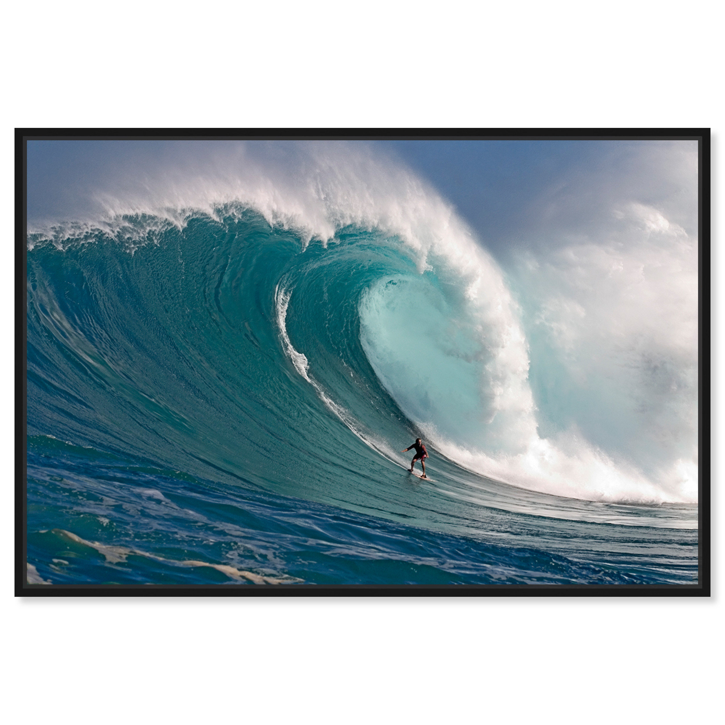 Breakwater Bay Surfer at Peahi by David Fleetham - Photograph Print on ...