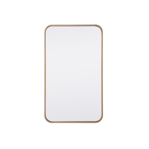 Sabine Metal Rounded Rectangle Wall Mirror & Reviews | Joss & Main