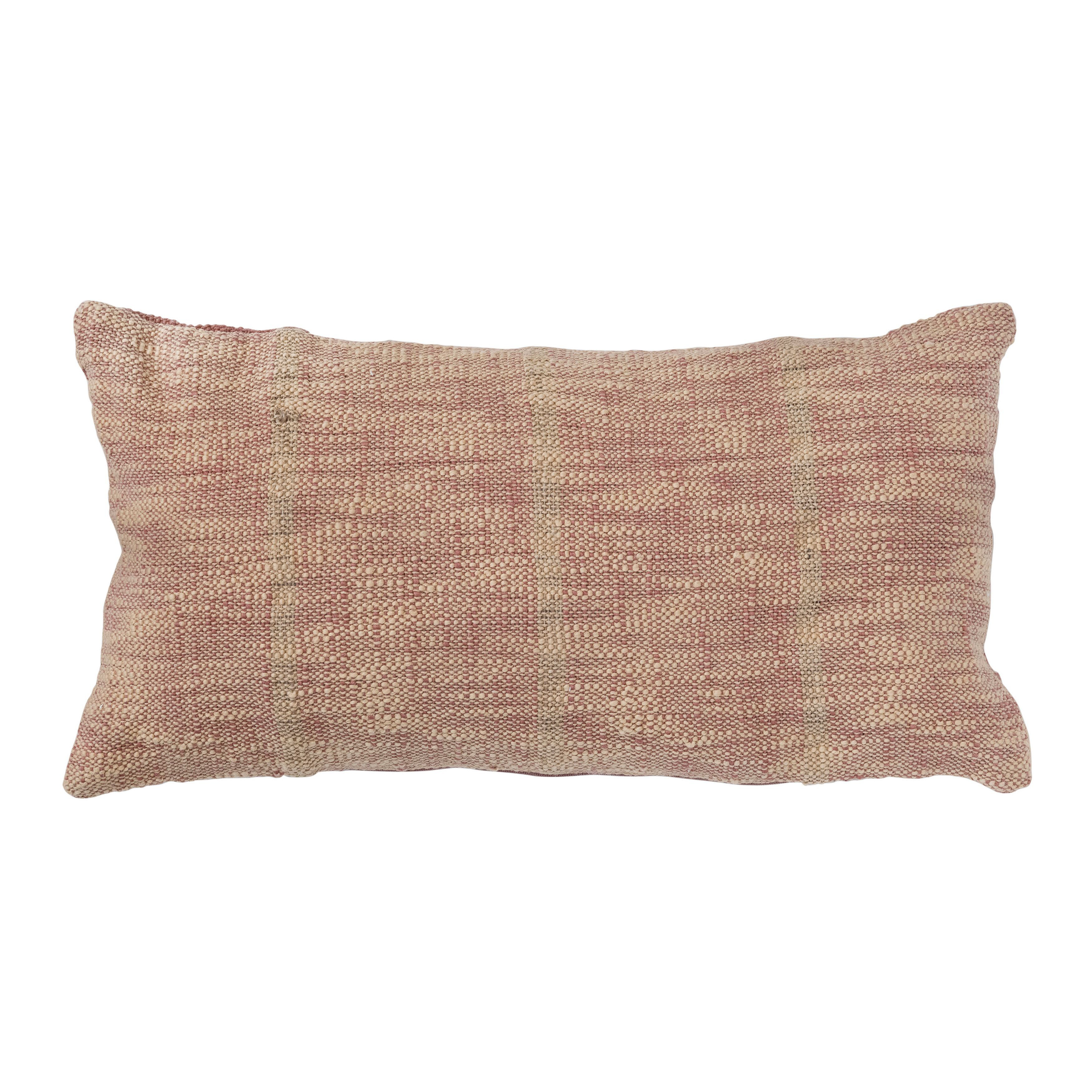 Bloomingville Bexhill Cotton Blend Lumbar Rectangular Pillow Cover ...
