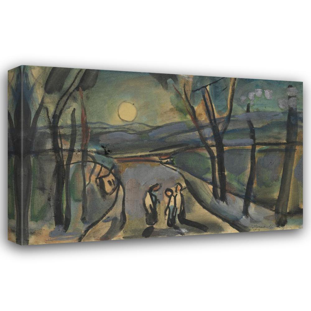 Red Barrel Studio® "Three Figures in a Moonlit Landscape" by Georges ...