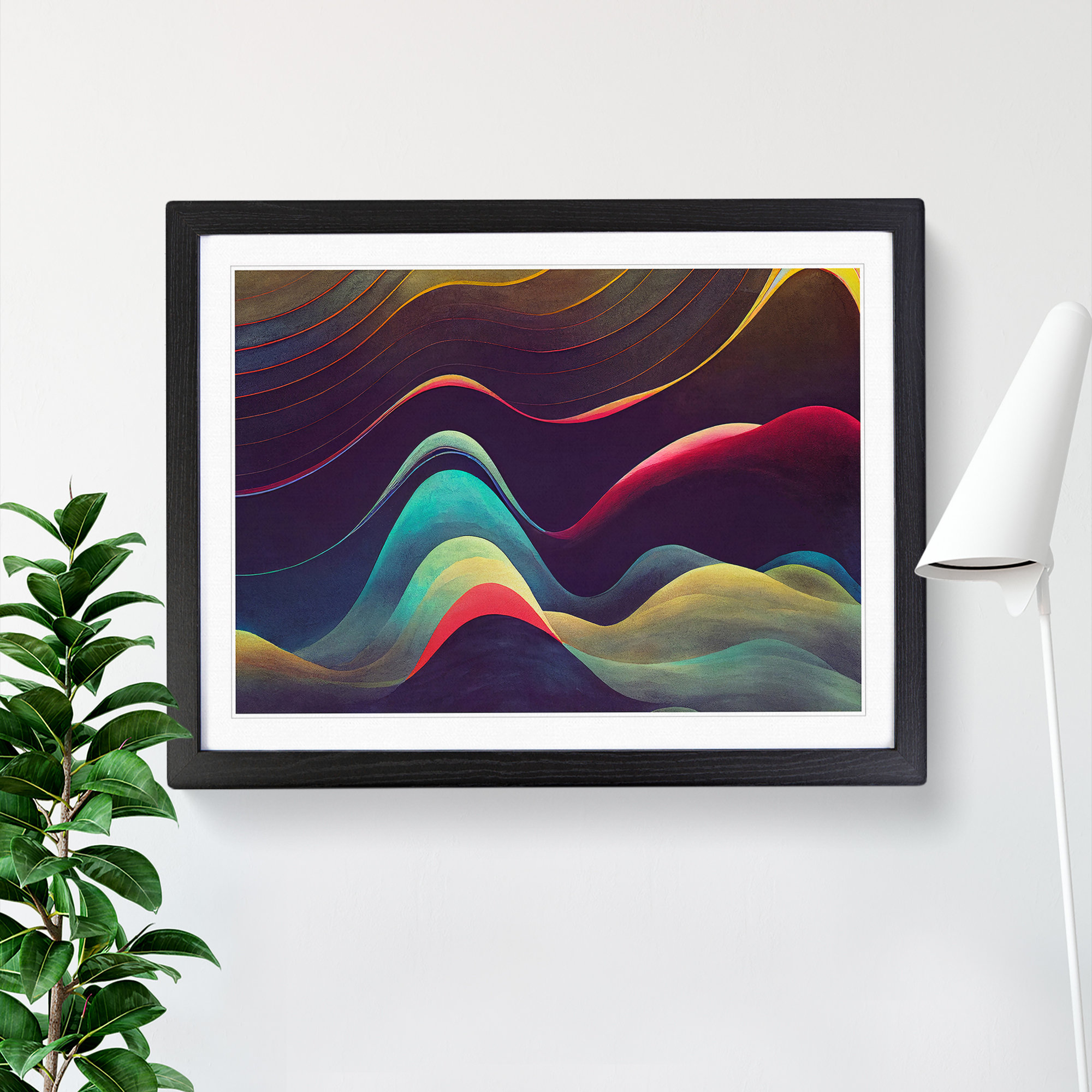 Metro Lane Edgy Modern Abstract - Picture Frame Graphic Art | Wayfair.co.uk