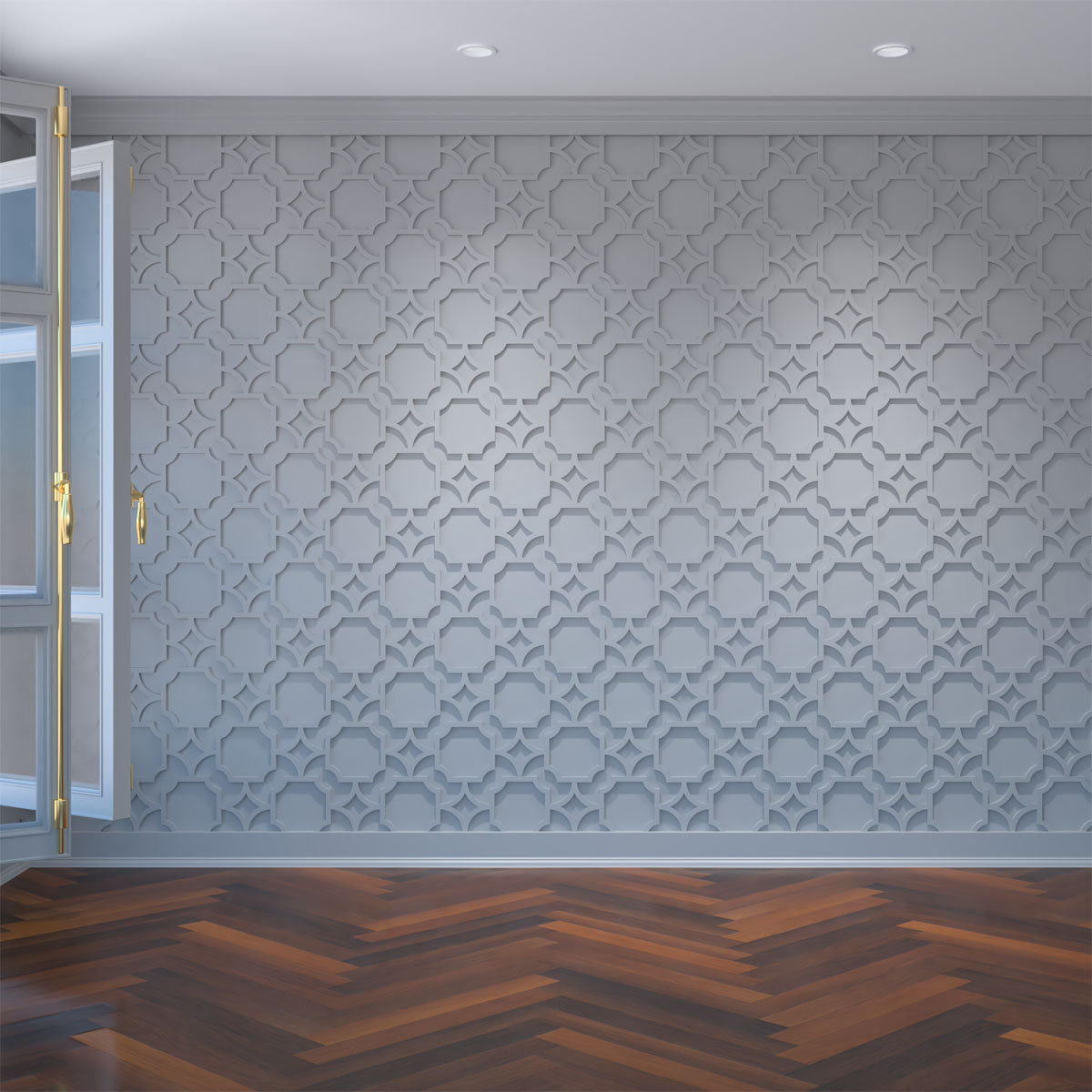 PCI Enterprises Anderson Decorative 13.38" Fretwork Wall Paneling in ...