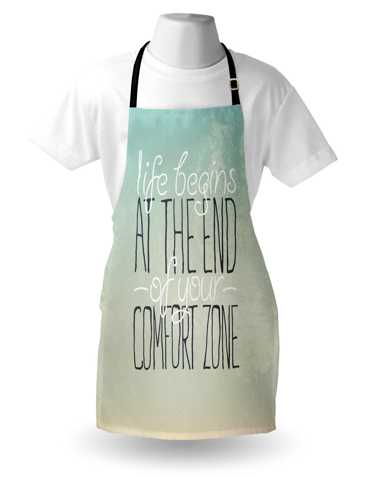 East Urban Home Lifestyle Apron Unisex, Life Words, Adult Size ...