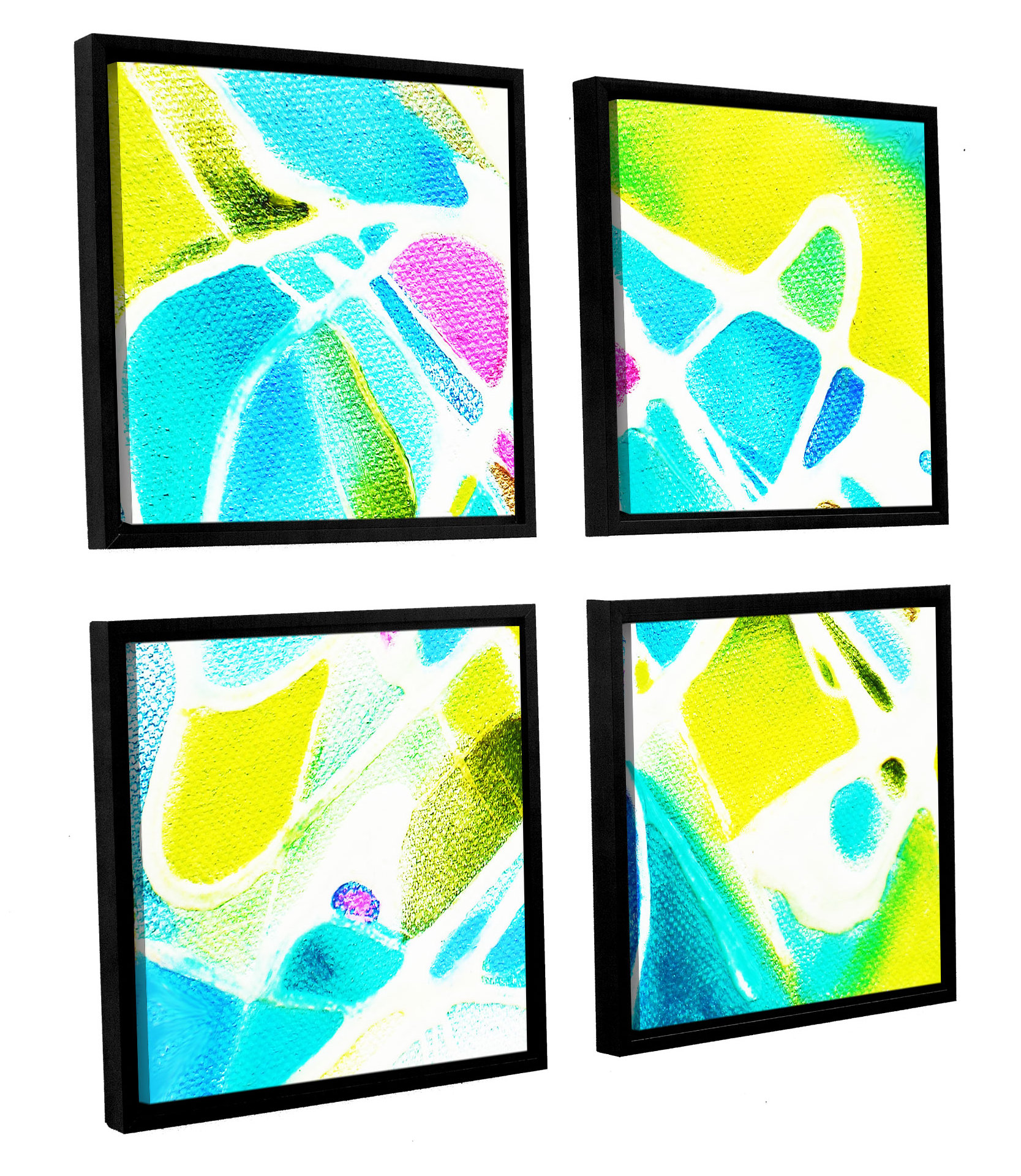 Latitude Run® Synchronous 4 Piece Framed Painting Print Set | Wayfair