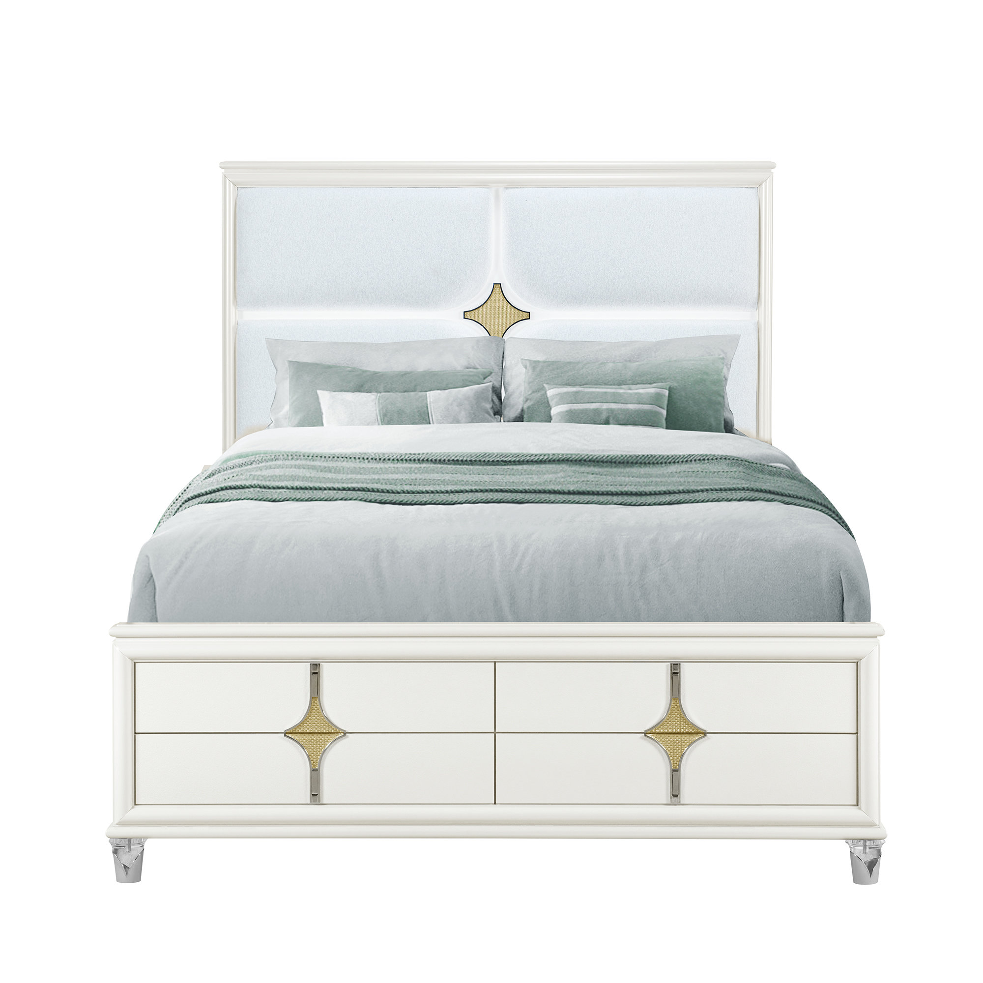 House of Hampton® Orion Gold Bed | Wayfair
