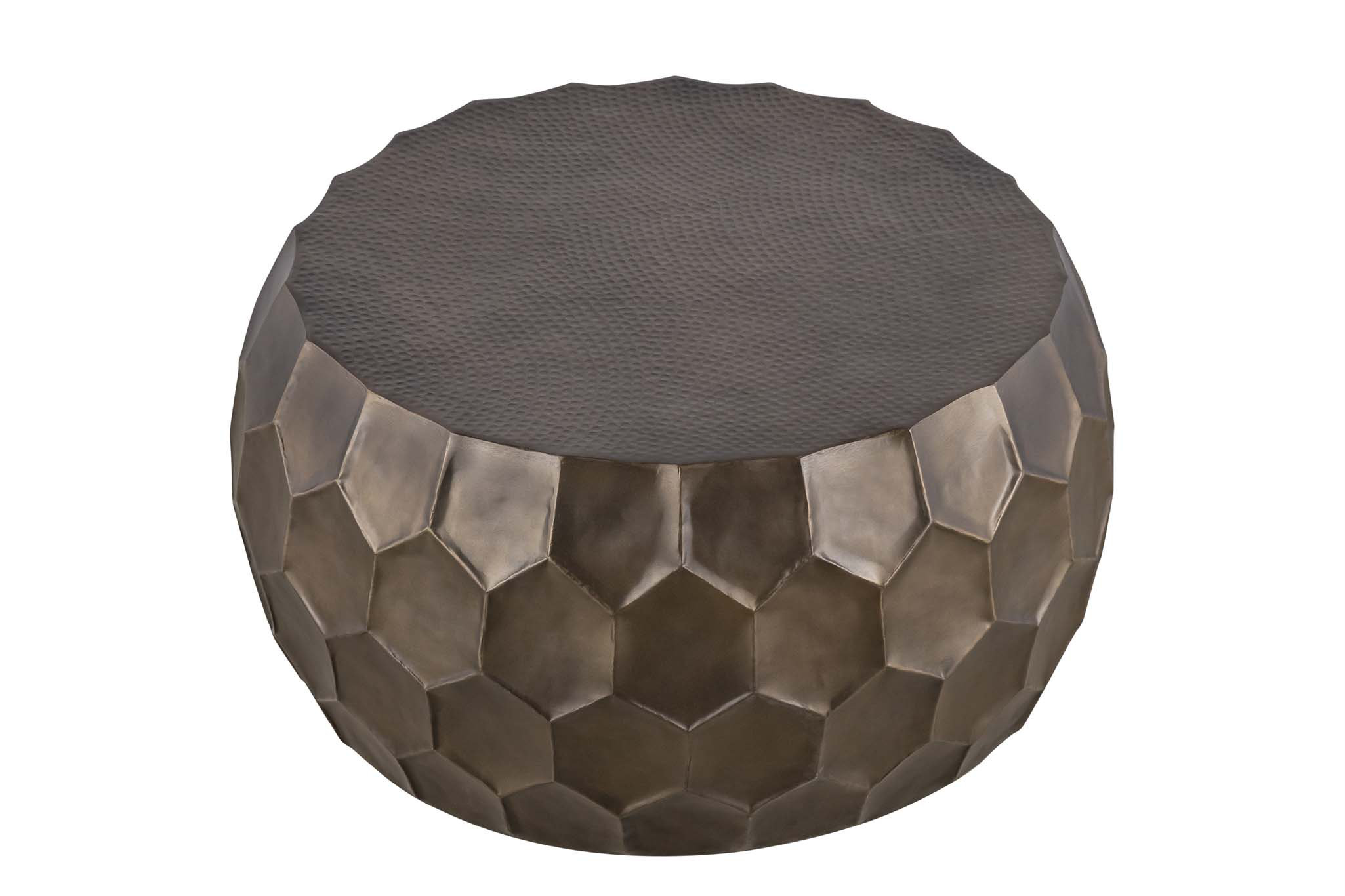 Everly Quinn Modern Contemporary Round Aluminum 32-Inch Coffee Table ...
