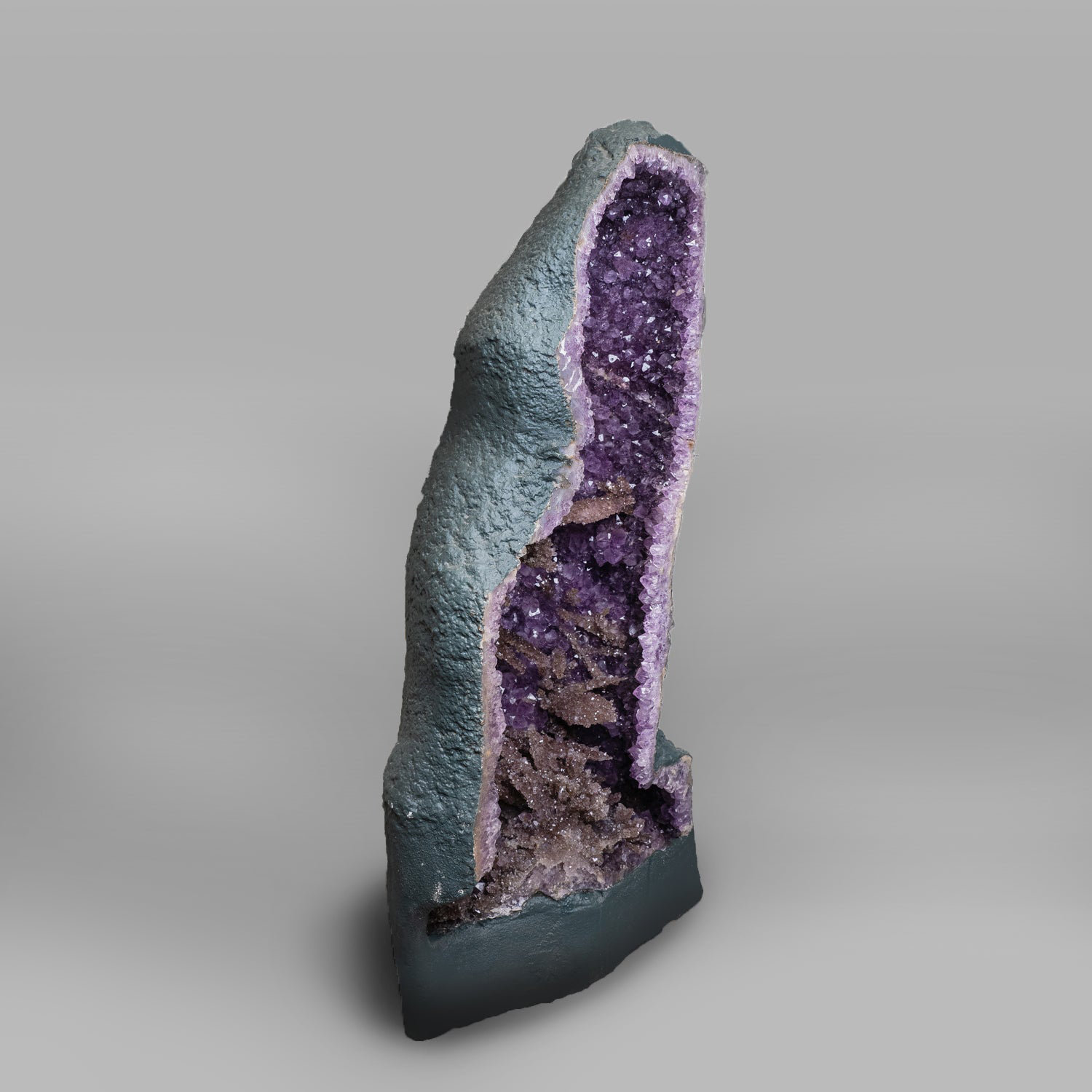 Astro Gallery of Gems Large Amethyst Cluster Geode With Stalactites ...