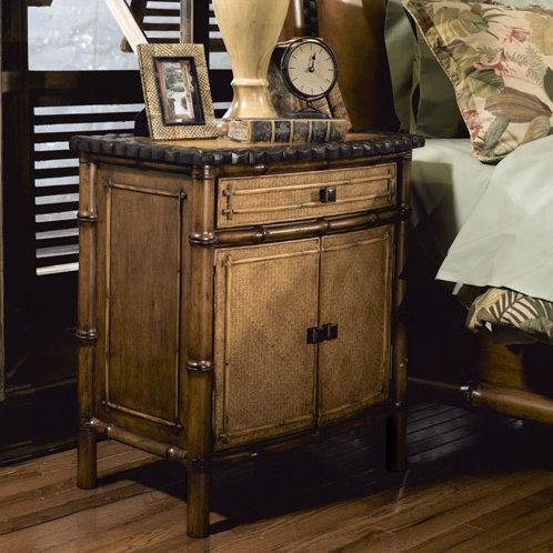 Powell Barrier Reef Wicker / Rattan Nightstand | Wayfair