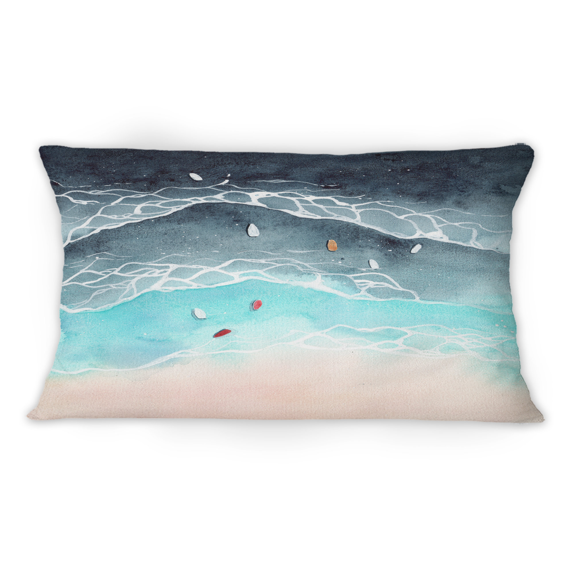 Design Art Aerial View On Tropical Ocean Waves - Nautical & Coastal ...
