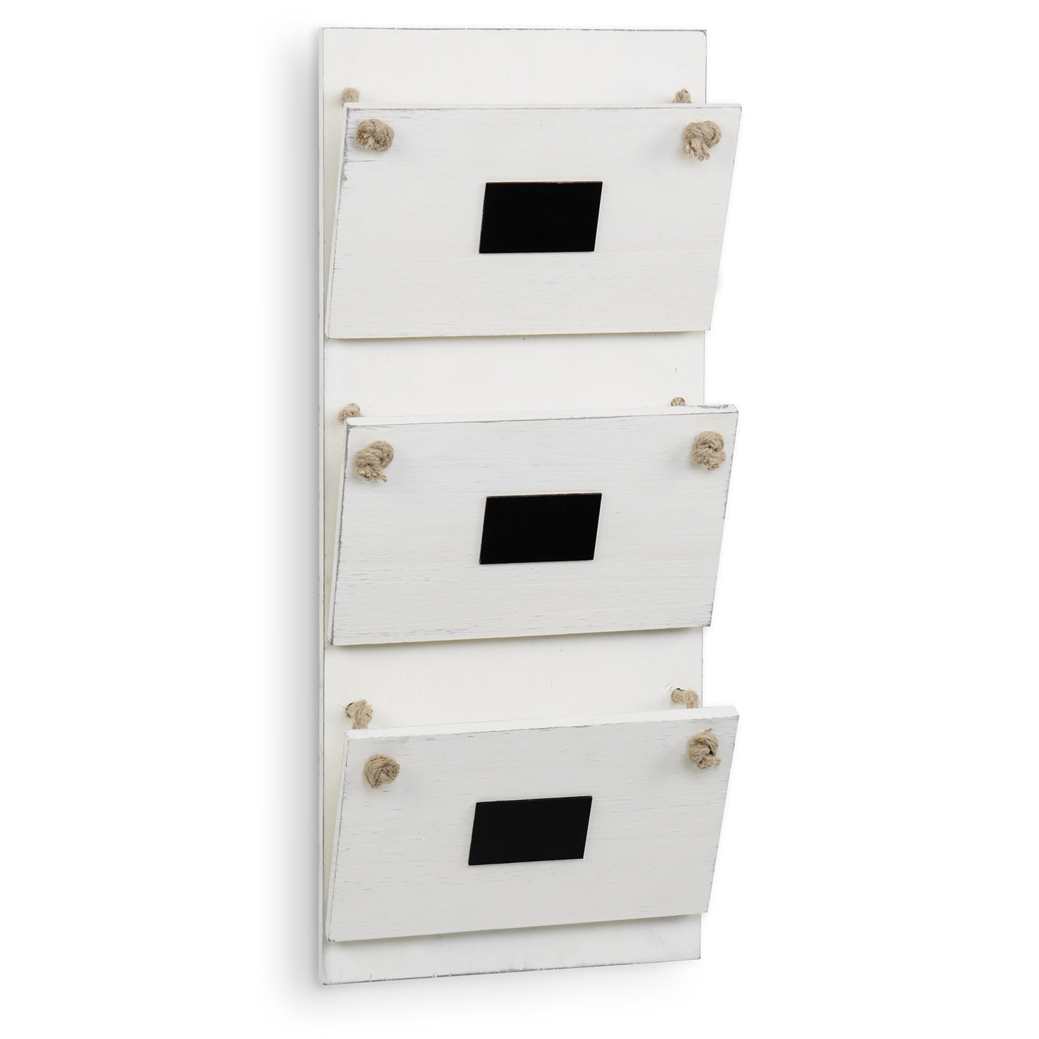 Gracie Oaks 3-Slot Wall Mounted Wood Mail Storage & Reviews | Wayfair
