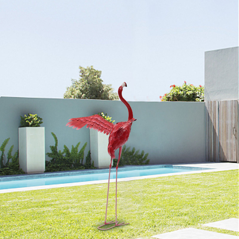 Bay Isle Home™ Ridenour Flamingo Garden Statue | Wayfair