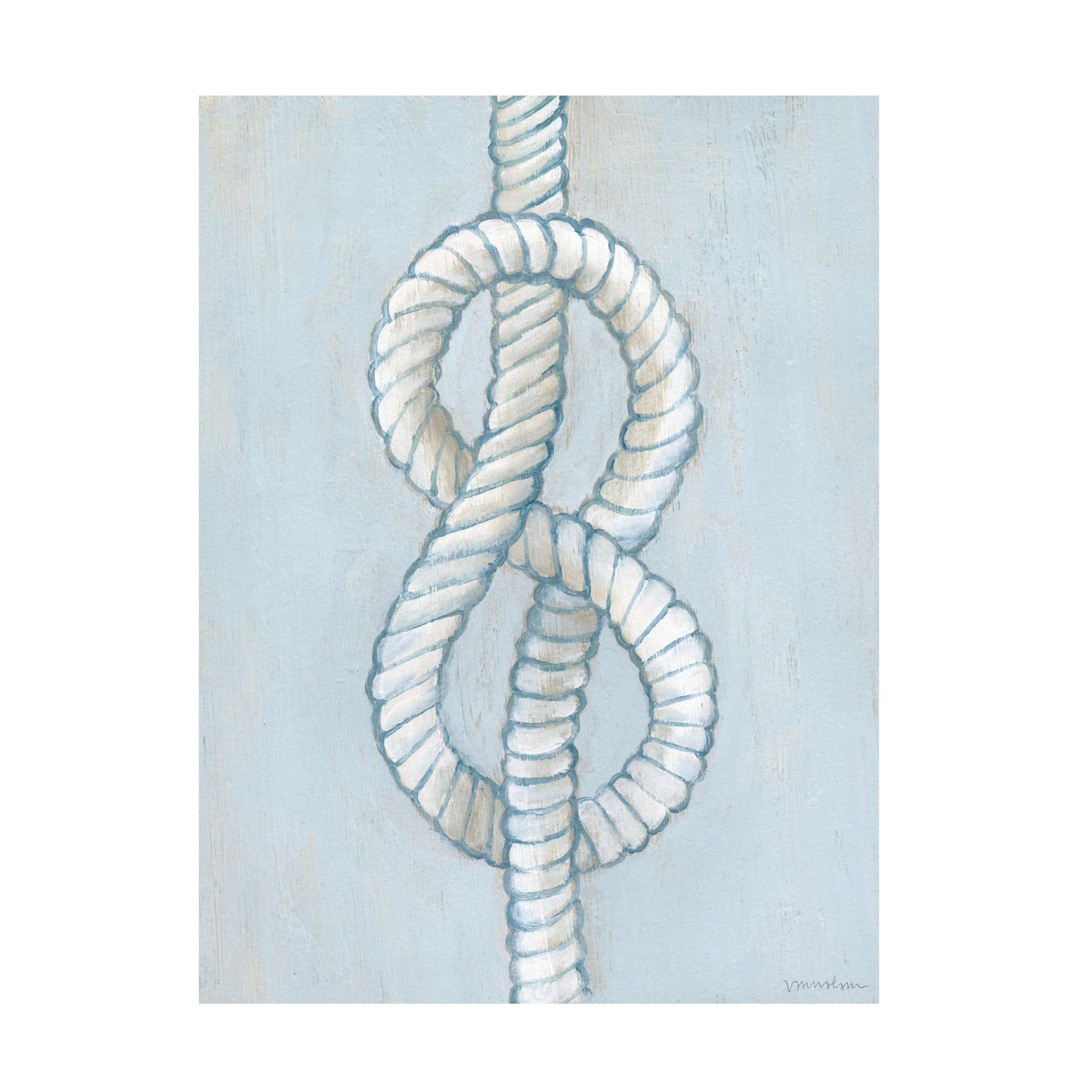 Trademark Art " Starboard Knot II " by Vanna Lam Painting Print | Wayfair
