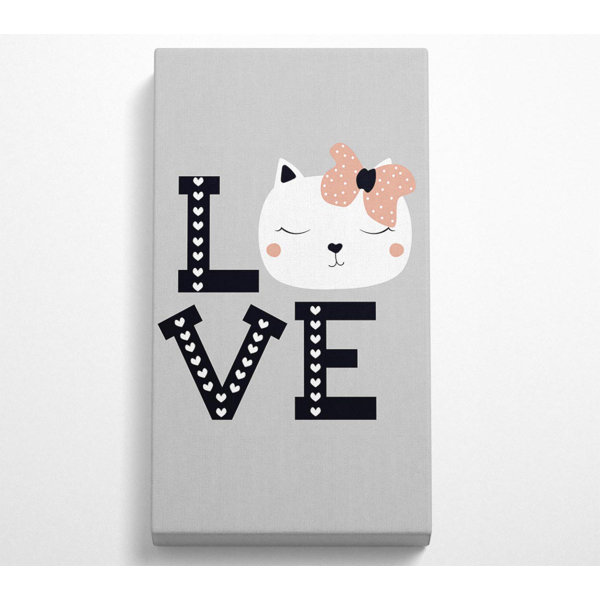 Brayden Studio Avrumi Love Cat - Wrapped Canvas Art Prints | Wayfair.co.uk