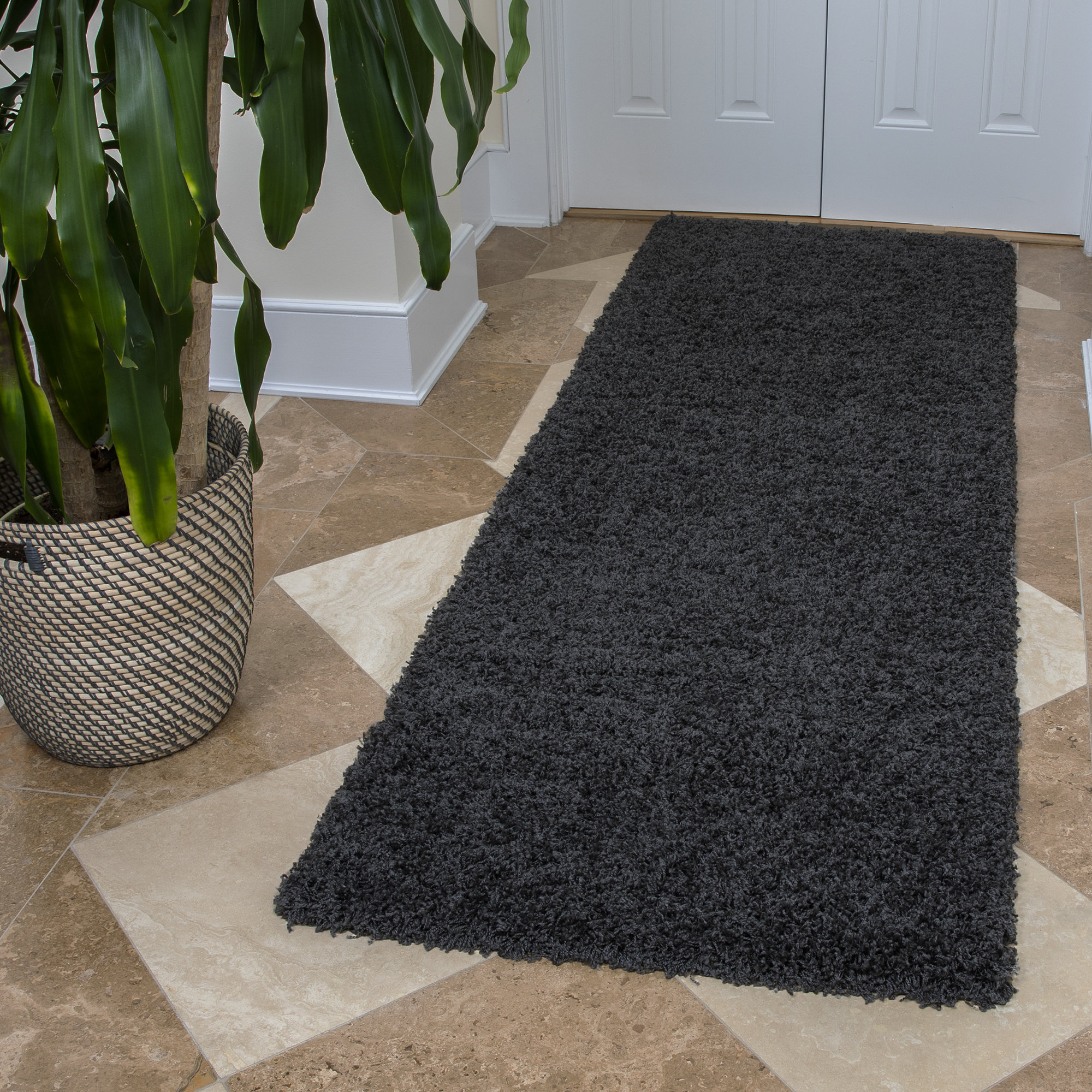 Ottomanson Softy Solid Non Slip Rug & Reviews | Wayfair