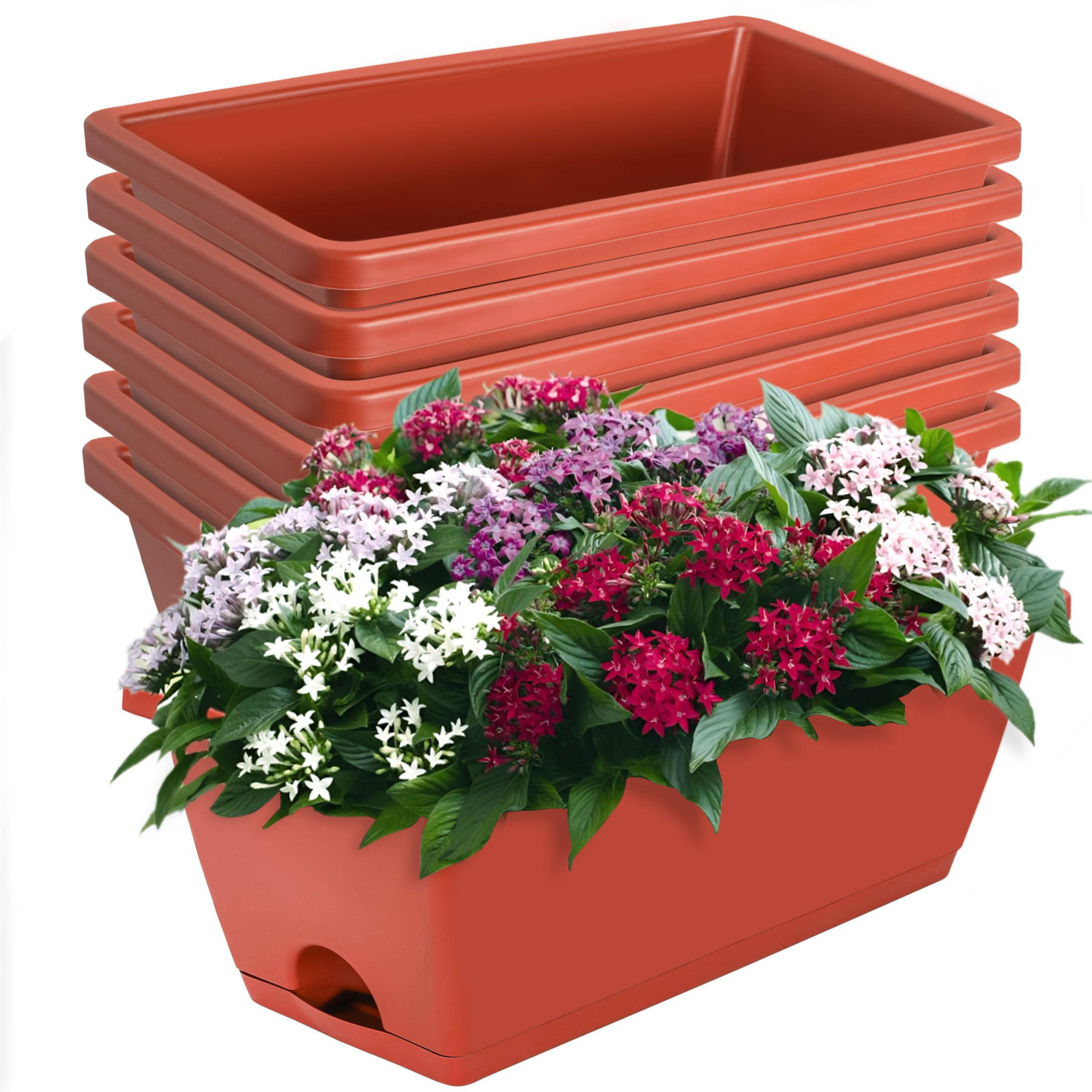 Latitude Run® Window Box Planter,Plastic Vegetable Flower Planters ...
