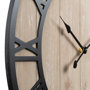 Williston Forge Avita 19.7-inch Harper Wood Quartz Wall Clock & Reviews ...