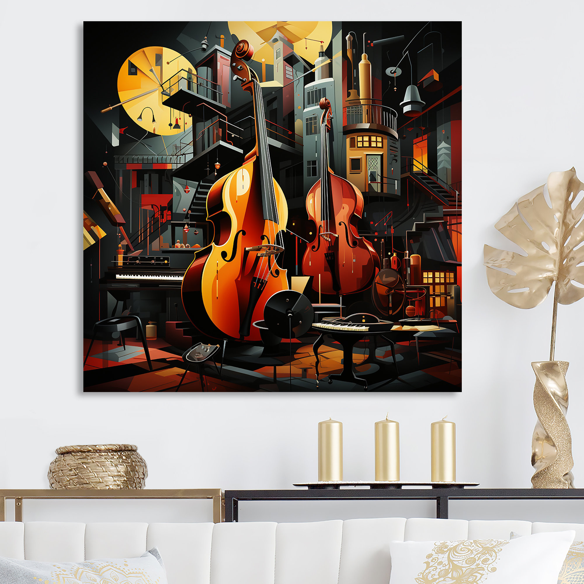 Winston Porter Rhapsody In Harlem Musisc - Harlem Renaissance Wall Art ...