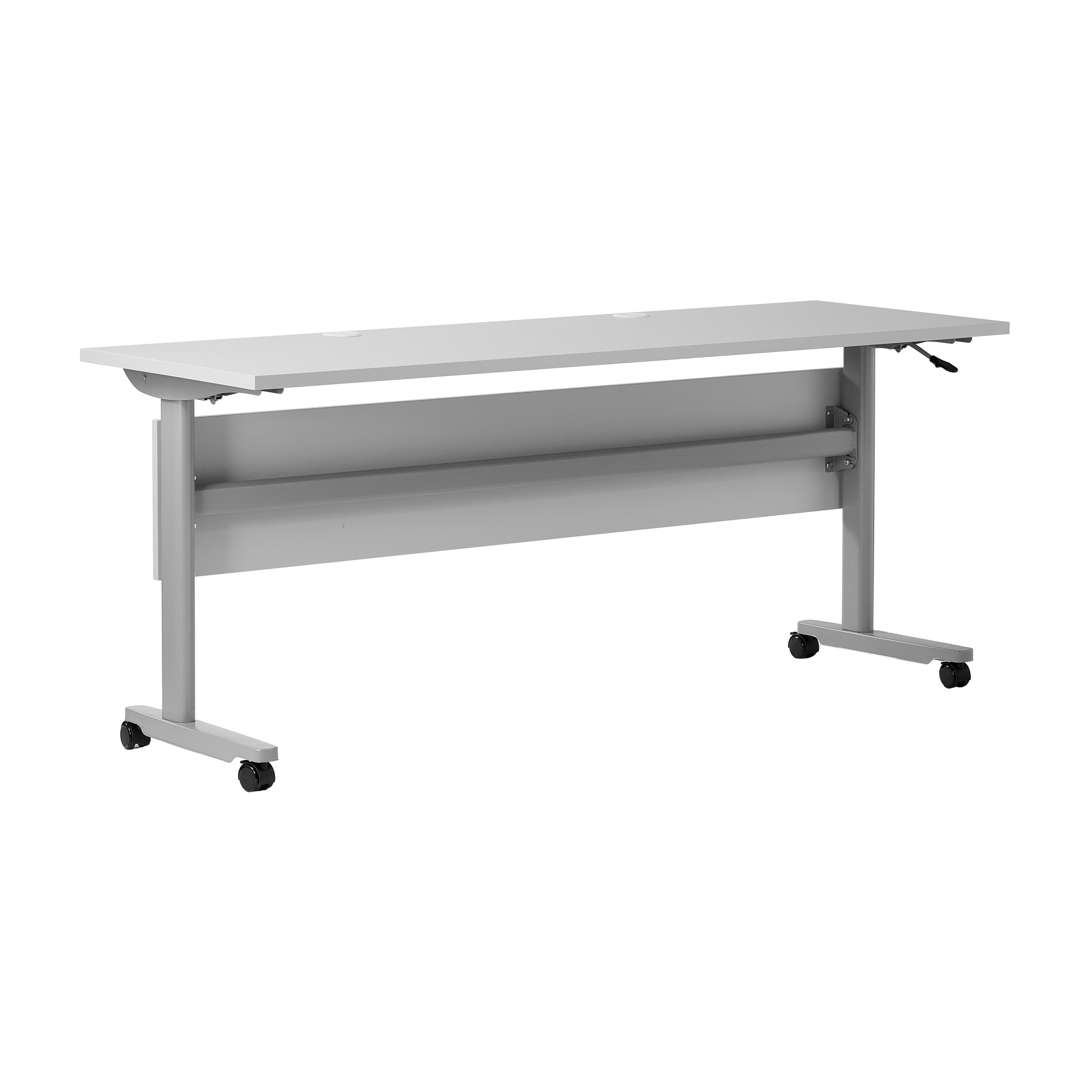 Inbox Zero Commercial Nesting Flip Training Table With Steel Frame And ...