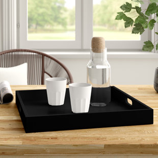 Black Decorative Trays You'll Love | Wayfair