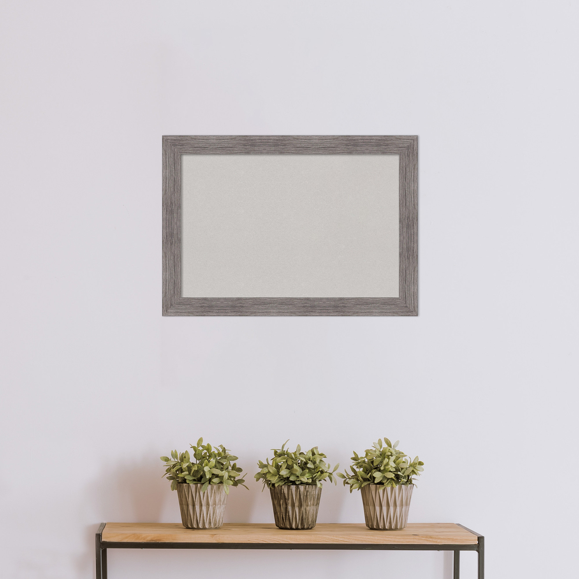 Amanti Art Cork Board, Pinstripe Plank Narrow Frame - Bulletin Board ...