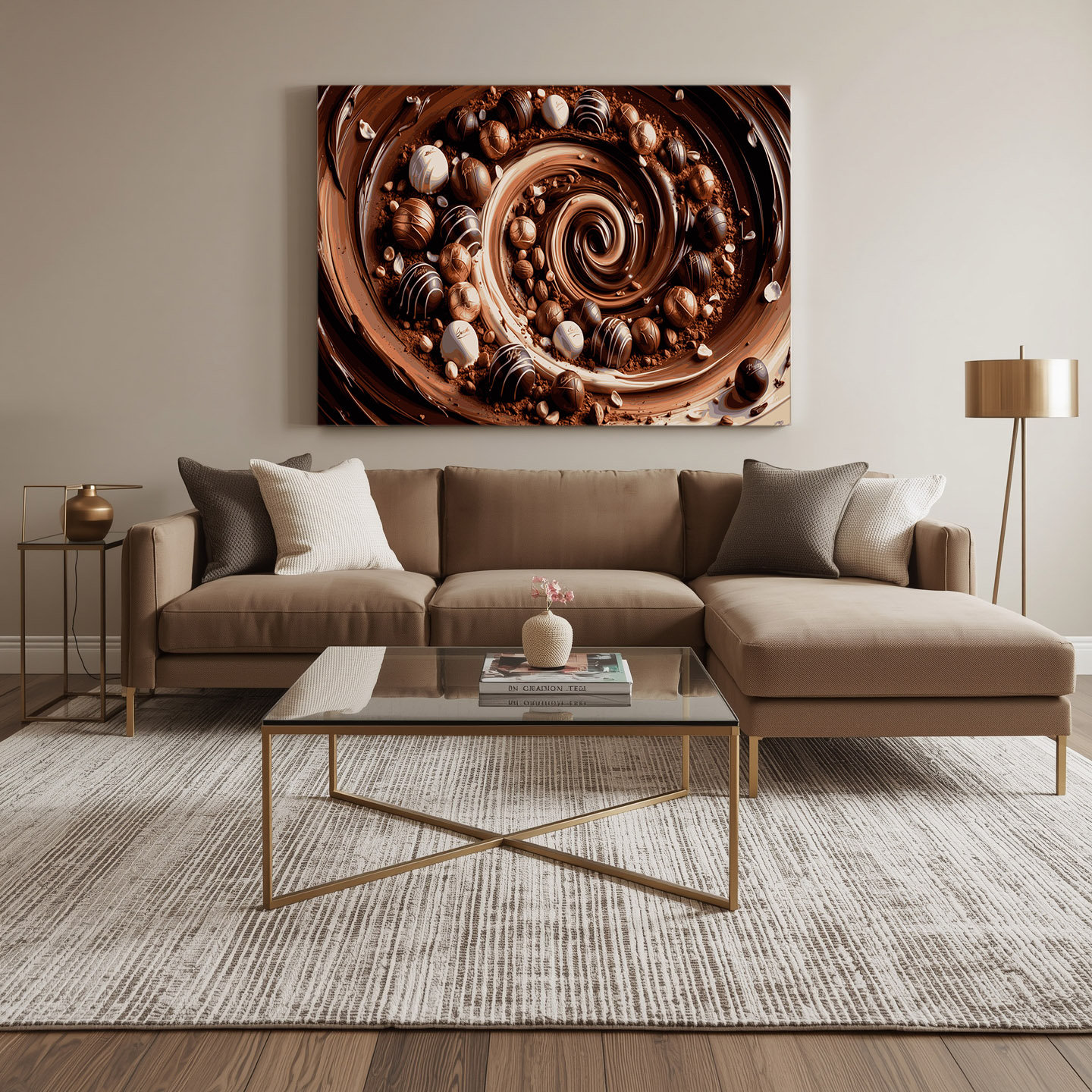 Ivy Bronx Desserts Lindt chocolate Red Canvas Wall Art - Wayfair Canada