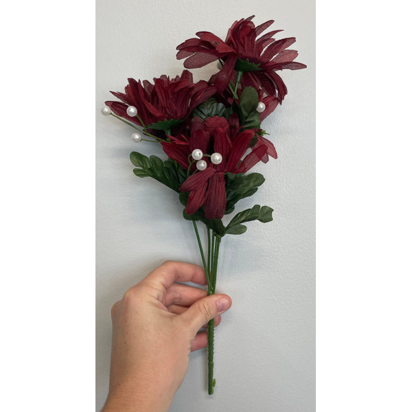 Primrue Silk Mum Stems, Bushes, And Sprays Arrangement | Wayfair