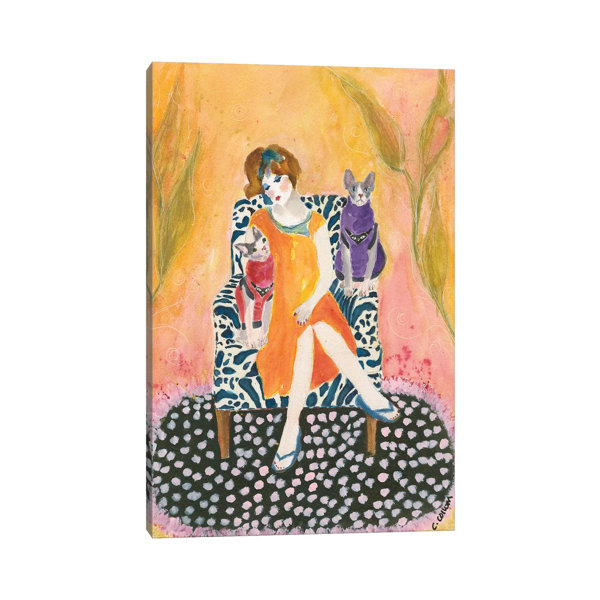 Rosalind Wheeler Sphynx Lady by Connie Collum - Painting on Canvas ...