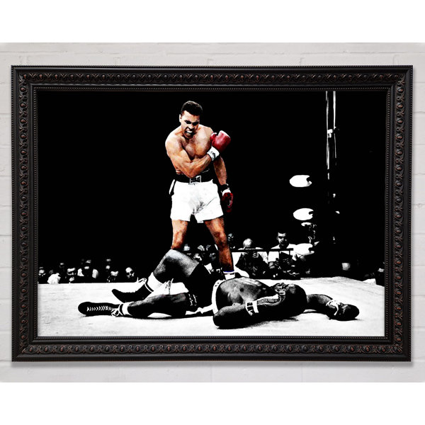 Bright Star Muhammad Ali Knock Down - Single Picture Frame Print ...