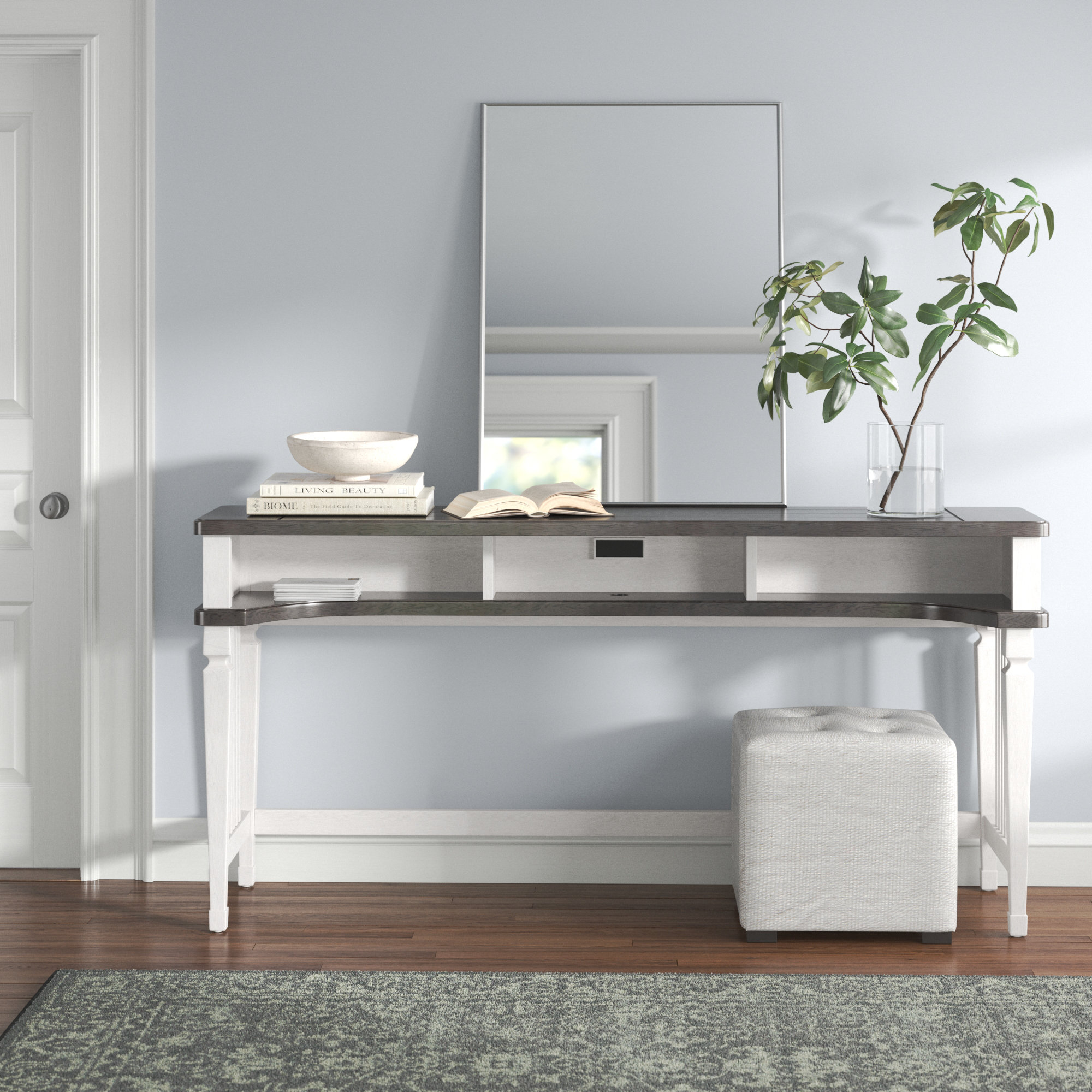 Laurel Foundry Modern Farmhouse® Vandenberg Console Table w/ Charging ...