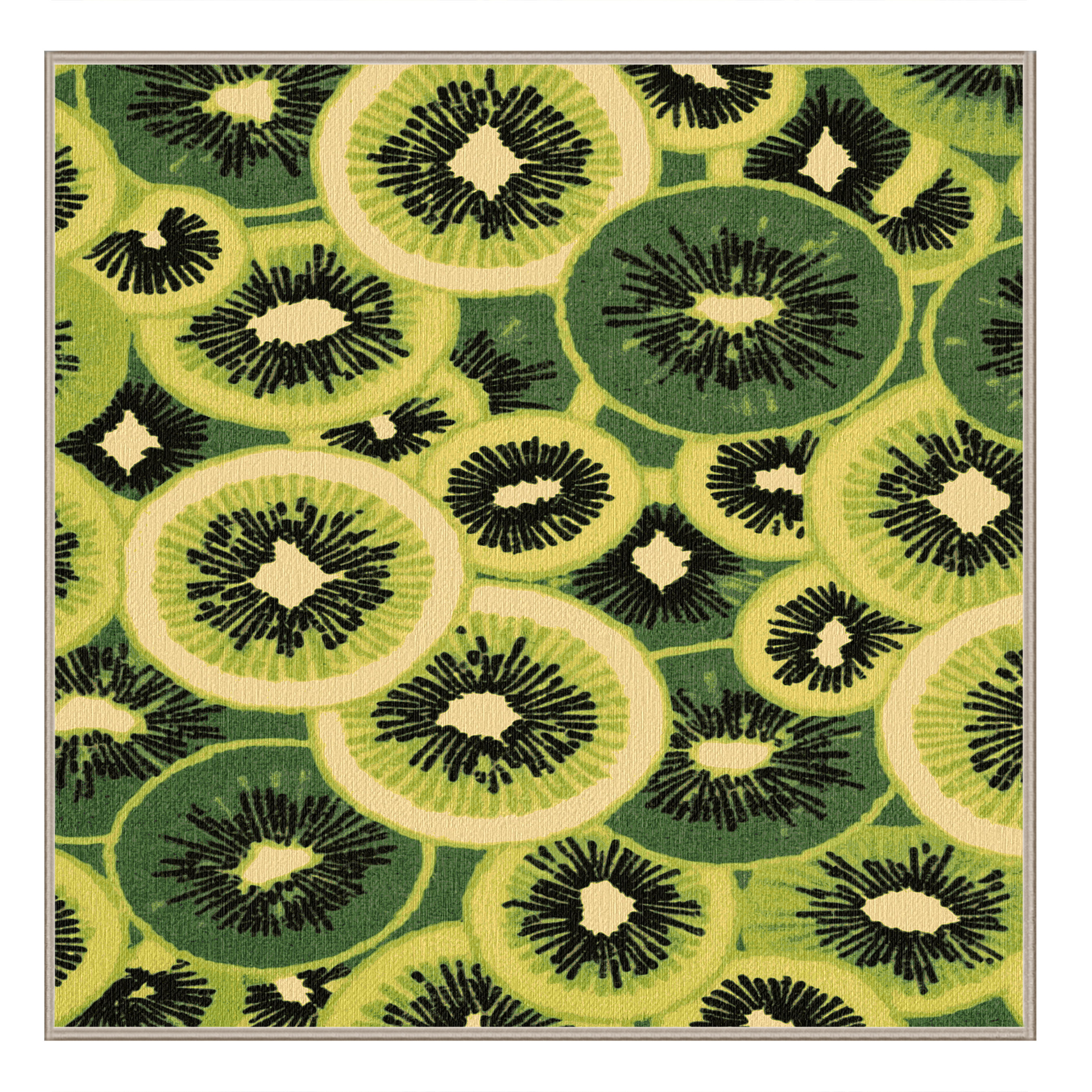 One Allium Way® Washable Kiwi Fruits Area Rug | Wayfair