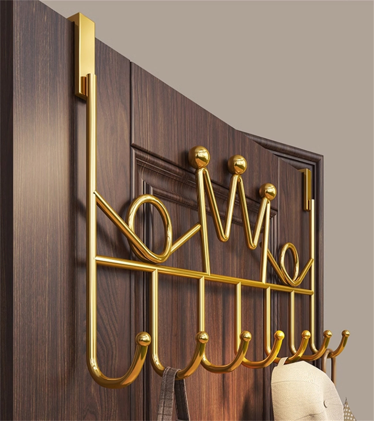 Rosdorf Park Iron Seamless Over-The-Door Hook Rack | Wayfair