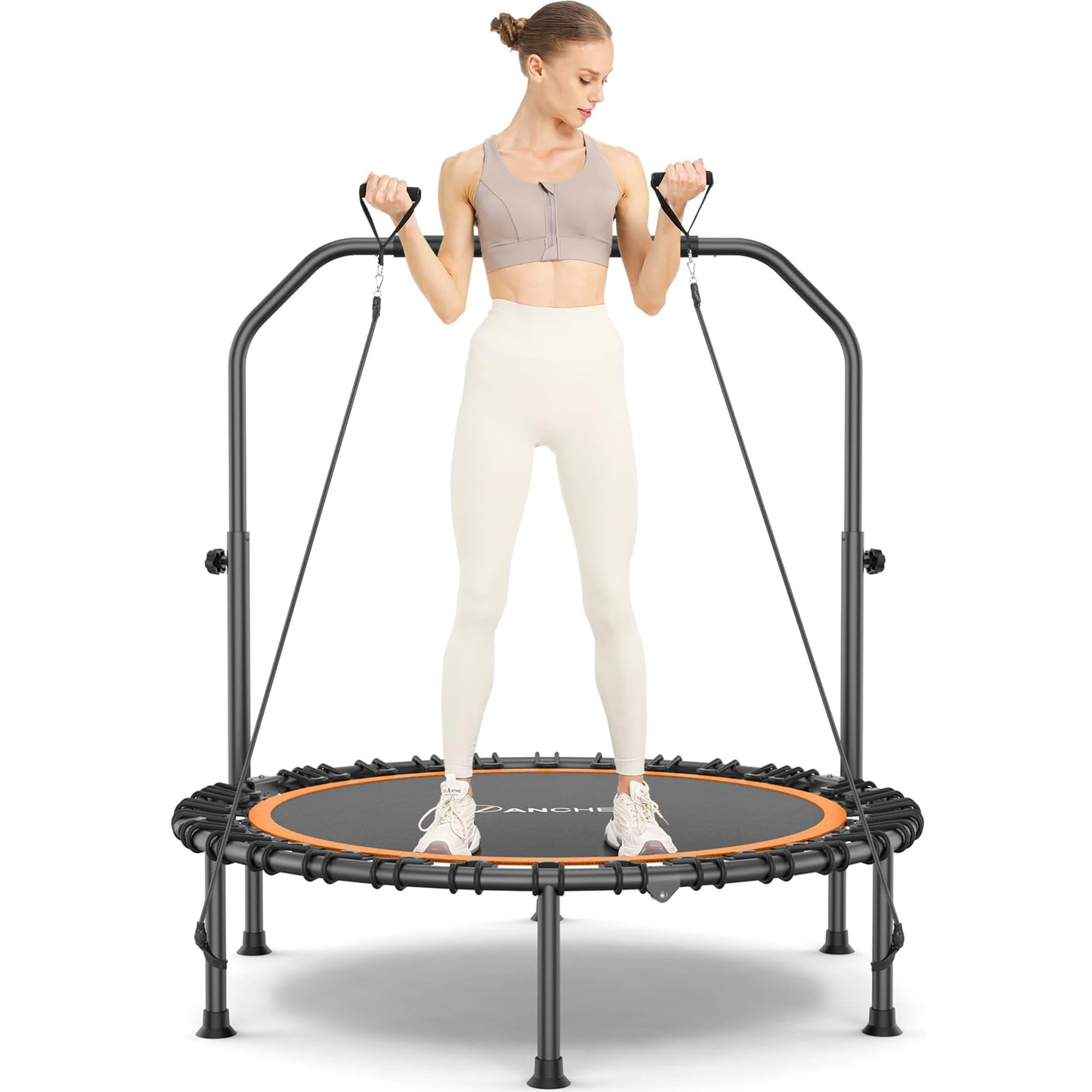 Ancheer Mini-trampoline pliable 48 po, charge intérieure maximale de ...