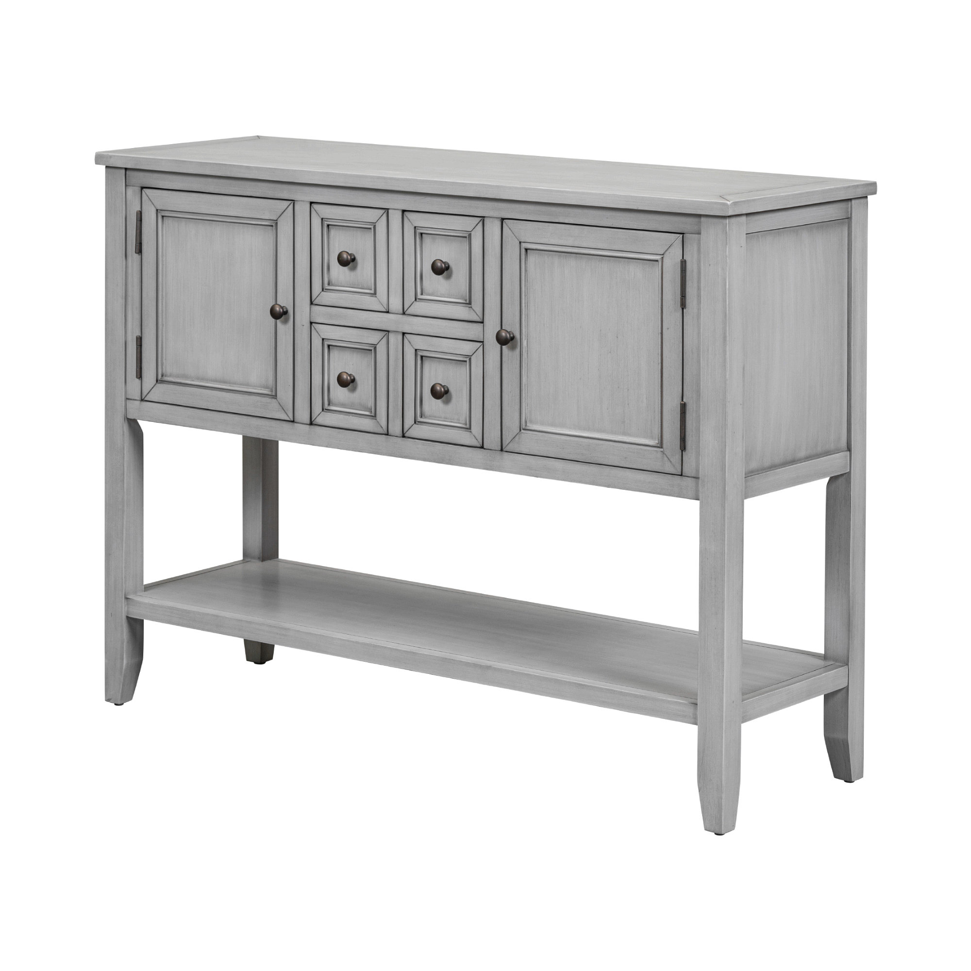 DAPPER DOODLES INC Cambridge Series Ample Storage Vintage Console Table ...