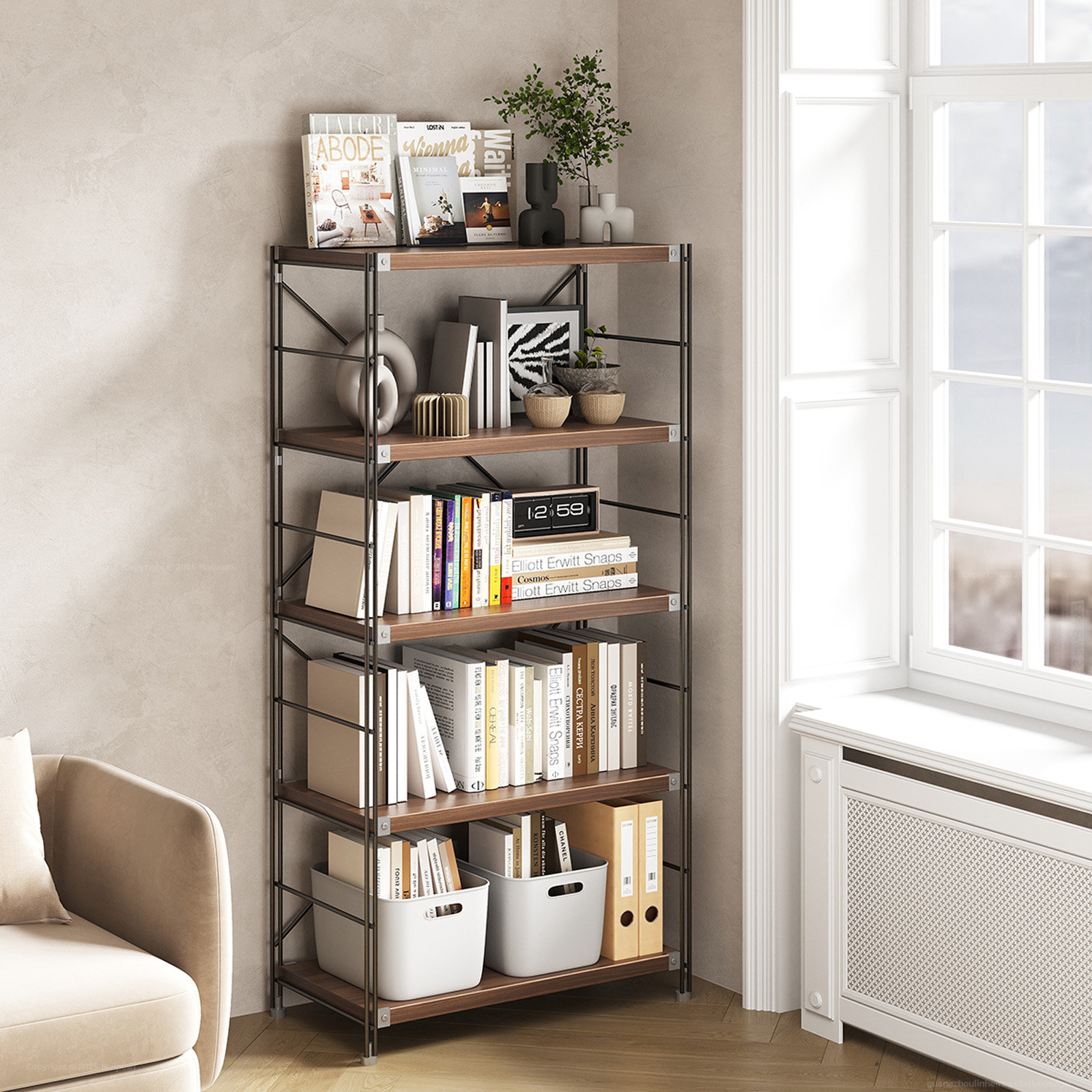 17 Stories Modern Industrial Storage Rack With Fixed Shelves - Wayfair ...
